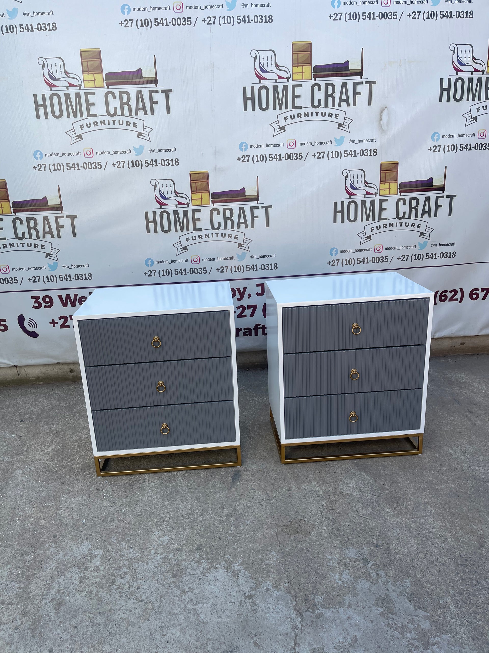 Tankiso 3 Drawer Pedestals With Lines Design – Home Craft